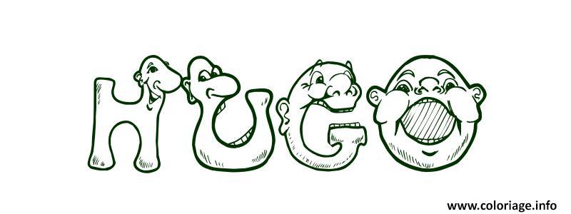 Coloriage Hugo dessin