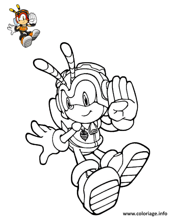 Coloriage charmy bee pouvoir de voler - JeColorie.com